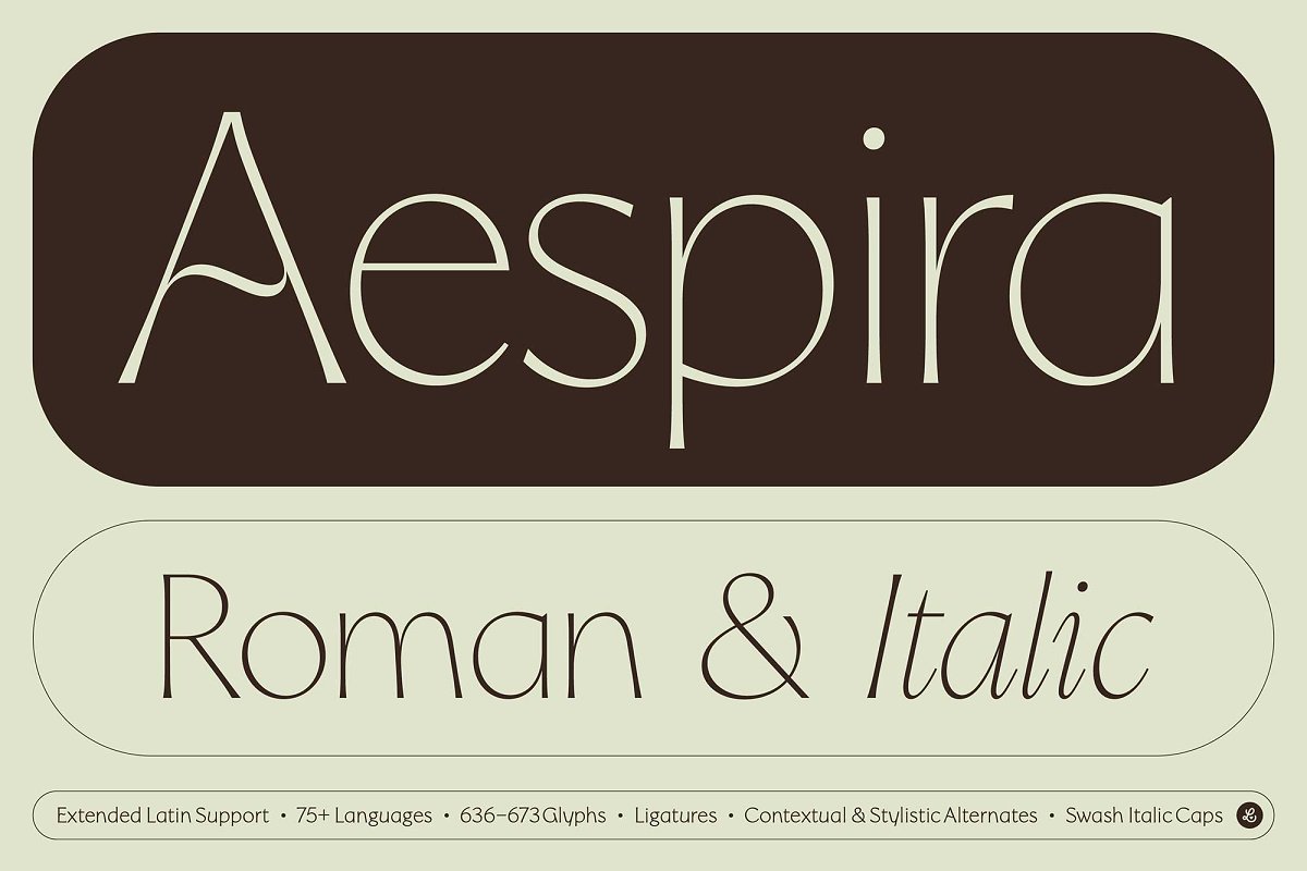 Aespira Typeface Digital Font Download