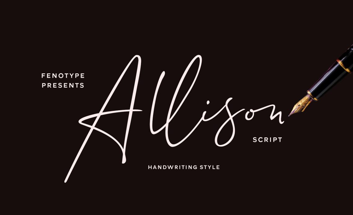 Allison Script Digital Font Download