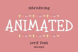 Animated Font Digital Font Download