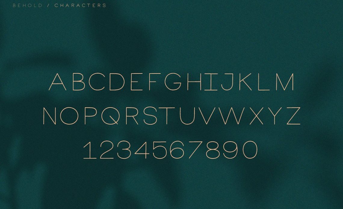 Behold | Elegant Sans Serif Digital Font Download