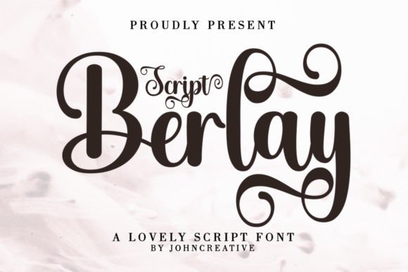 Berlay Script Font Digital Font Download