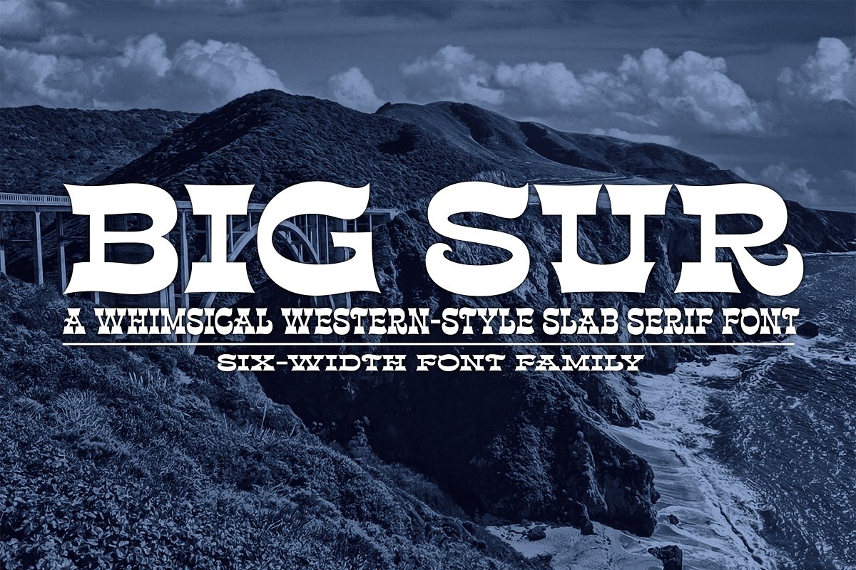 Big Sur Font Family Digital Font Download