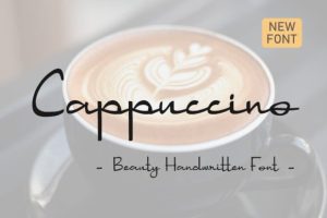 Cappuccino Font Digital Font Download