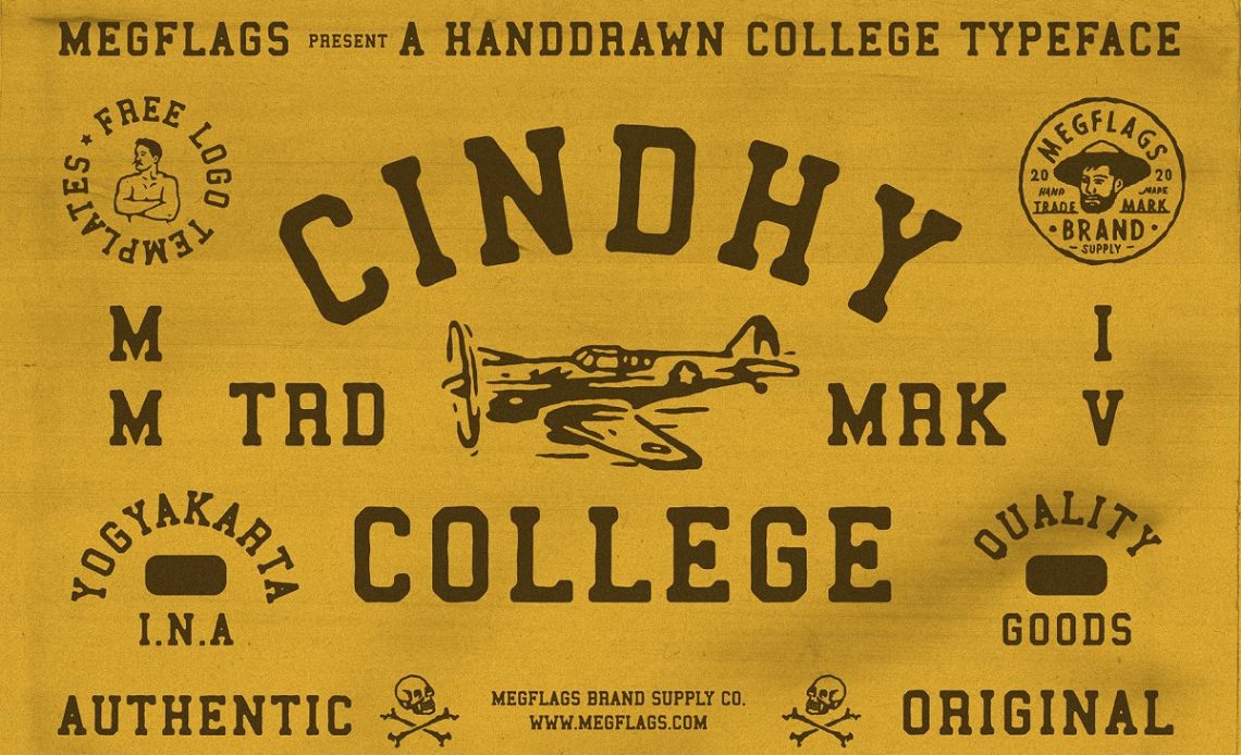 Cindhy College Font Digital Font Download