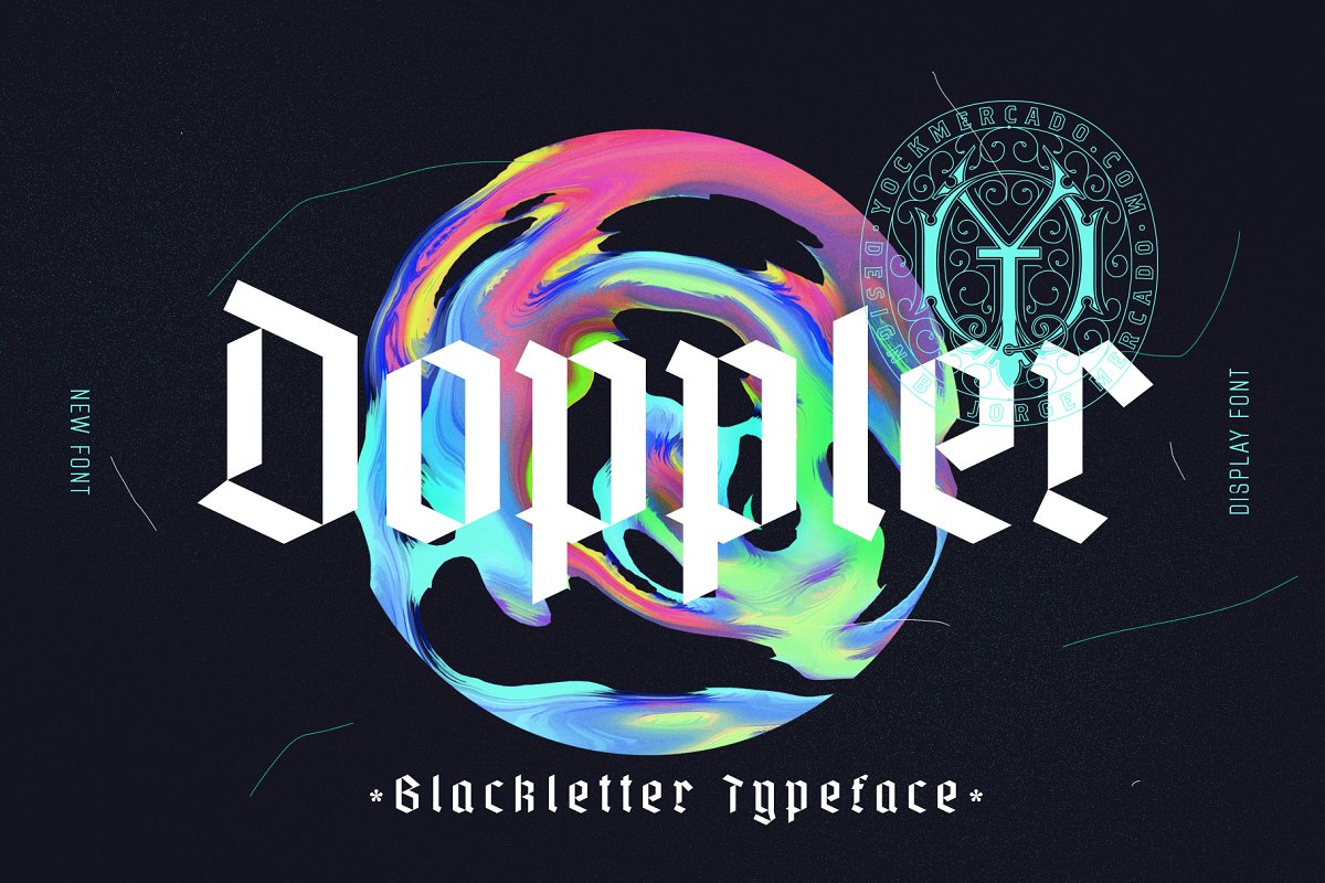 Doppler Modern Blackletter Digital Font Download