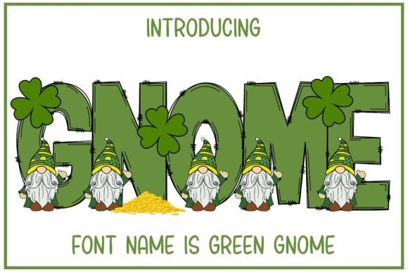 Green Gnome Font Digital Font Download