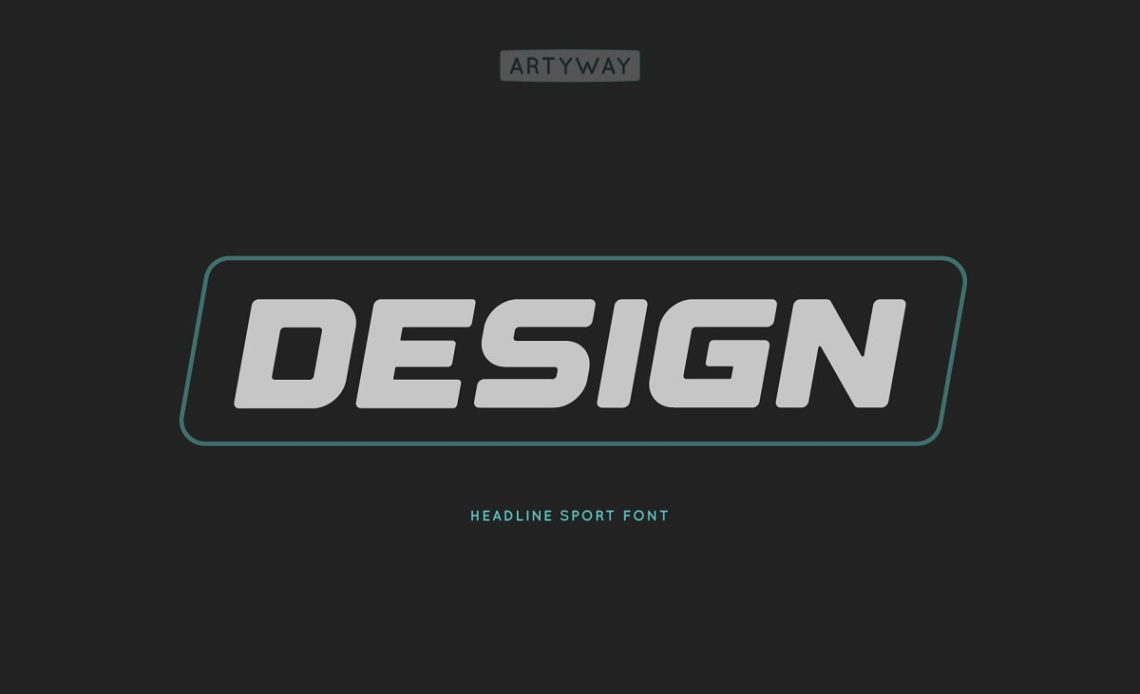Headline Design Font Digital Font Download