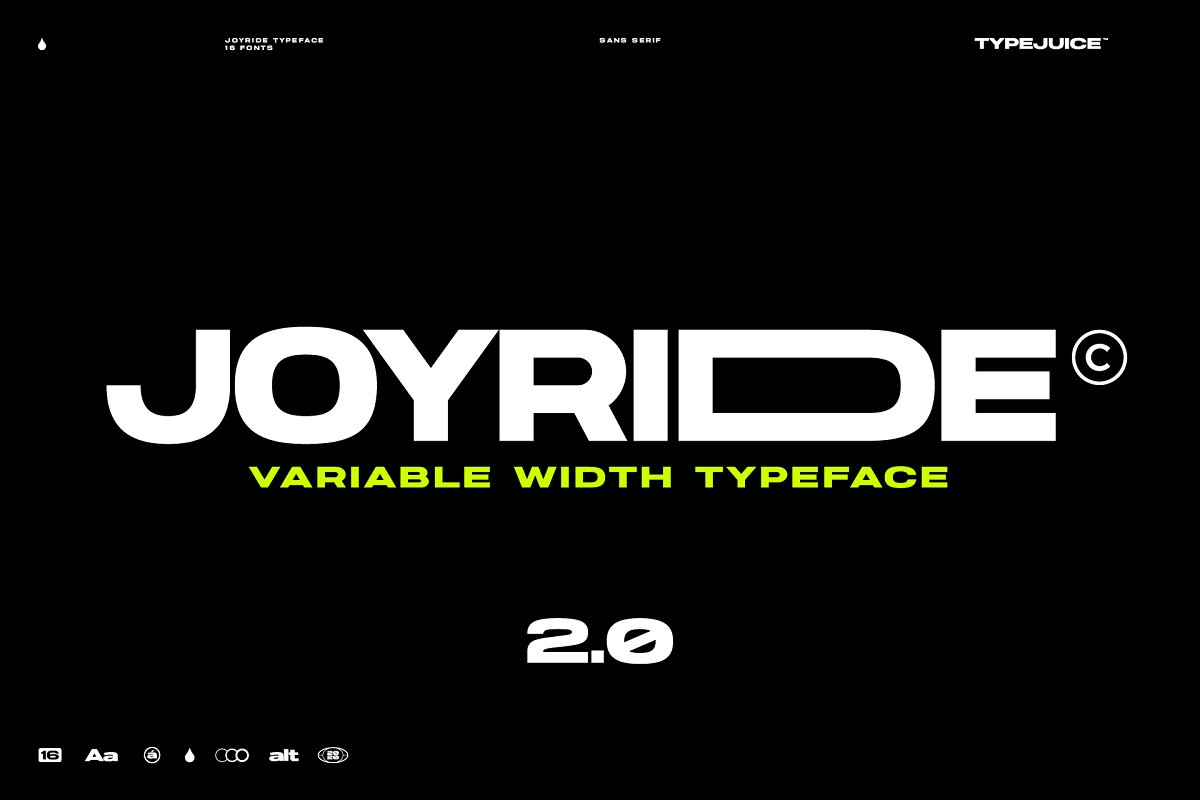 Joyride Extended Typeface Digital Font Download