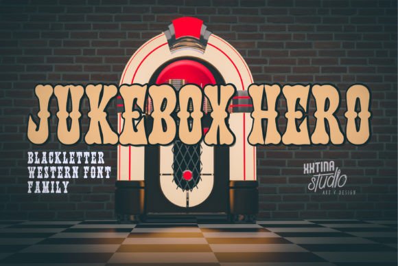Jukebox Hero Font Digital Font Download
