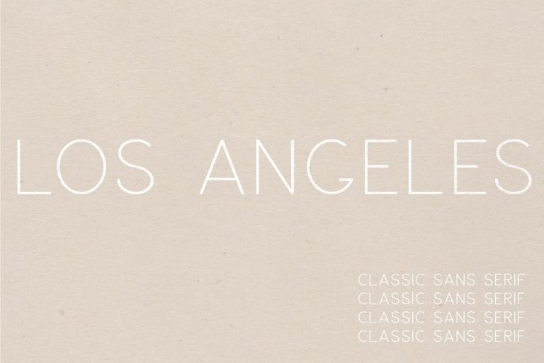 Los Angeles | A Multi-Weight Font Digital Font Download