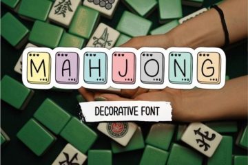 Mahjong Font Digital Font Download