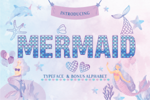 Mermaid Font Digital Font Download
