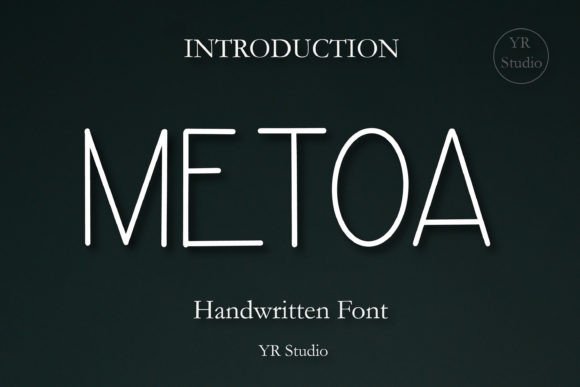 Metoa Font Digital Font Download