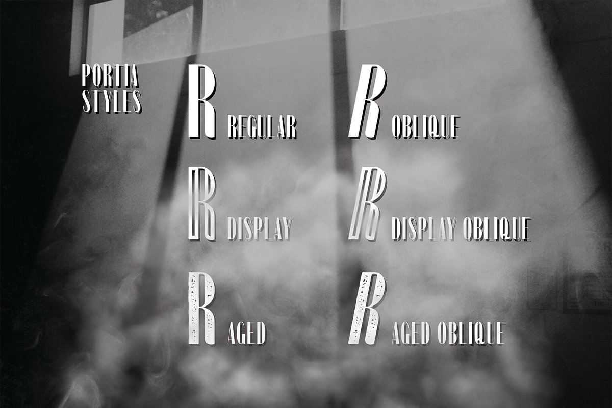 Portia | Film Noir Inspired Font Digital Font Download
