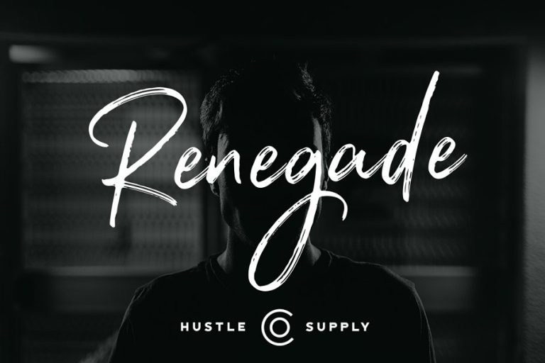 Renegade - Hand Painted Signature Digital Font Download