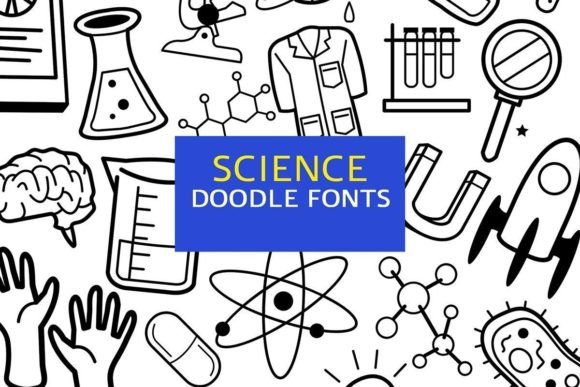 Science Doodle Font Digital Font Download