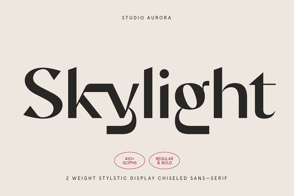 Skylight – Display Sans-Serif Font Digital Font Download