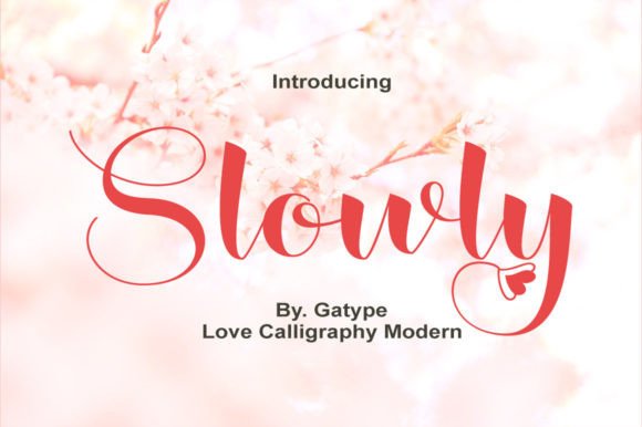 Slowly Font Digital Font Download