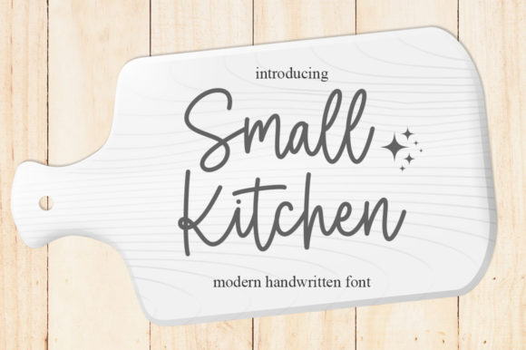 Small Kitchen Font Digital Font Download