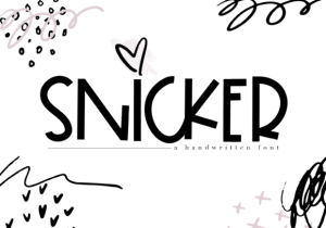 Snicker Font Digital Font Download