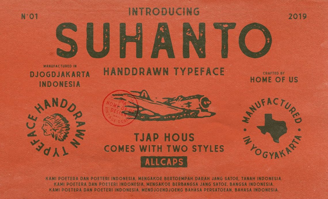 Suhanto Handdrawn Typeface Digital Font Download