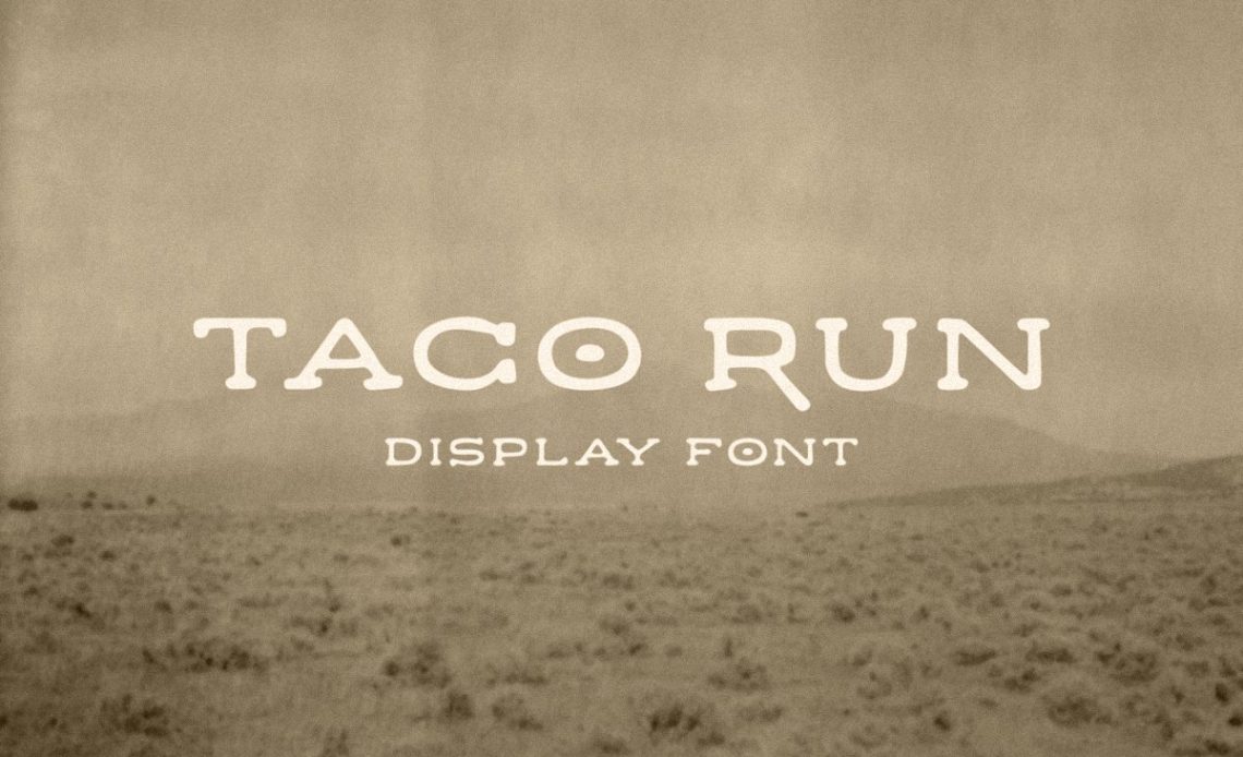 Taco Run Digital Font Download