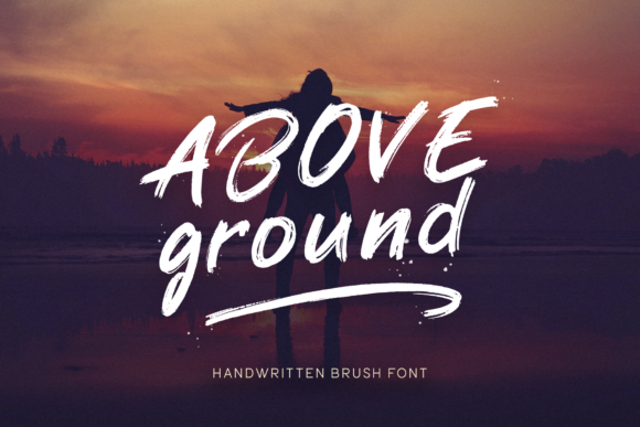 Above Ground Font Digital Font Download