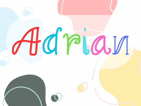 Adrian Font Digital Font Download