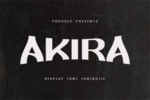 Akira Monoletter Font Digital Font Download