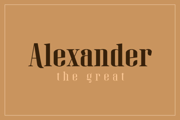 Alexander Font Digital Font Download