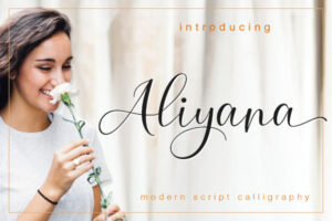 Aliyana Script Font Digital Font Download