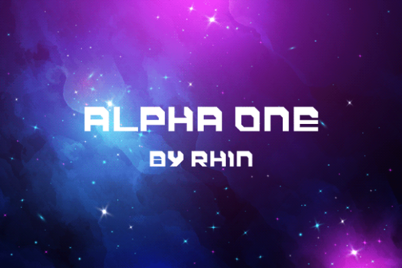 Alpha One Font Digital Font Download