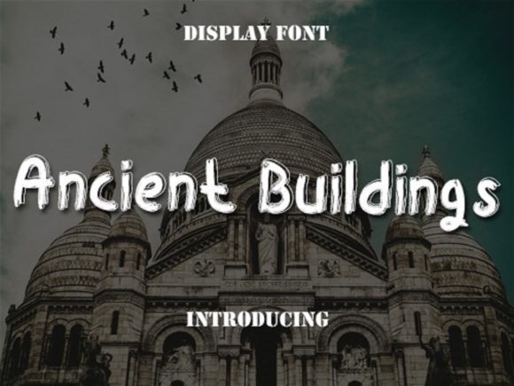 Ancient Buildings Font Digital Font Download