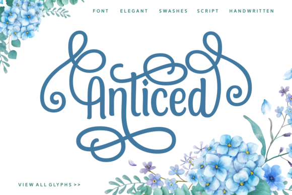Anticed Font Digital Font Download