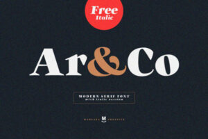 Ar and Co Font Digital Font Download