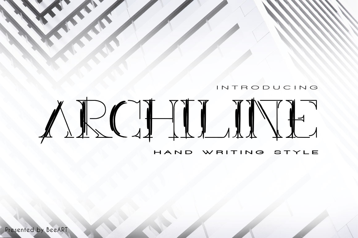 Archiline Font Digital Font Download