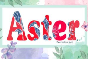 Aster Font Digital Font Download