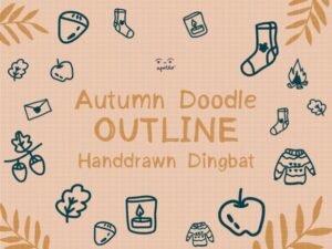 Autumn Doodle Font Digital Font Download