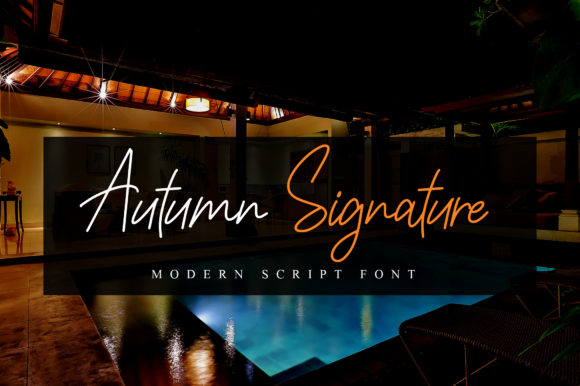 Autumn Signature Font Digital Font Download