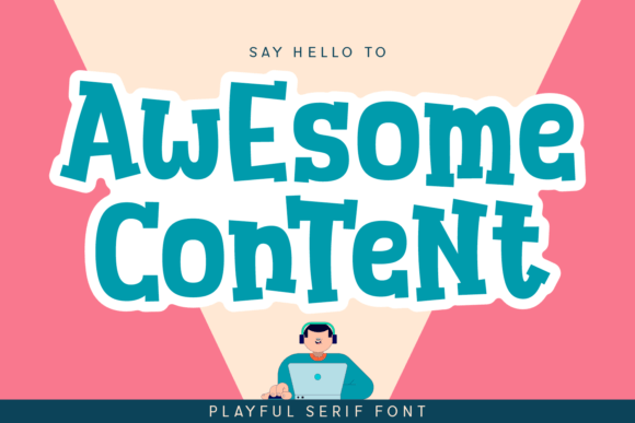 Awesome Content Font Digital Font Download