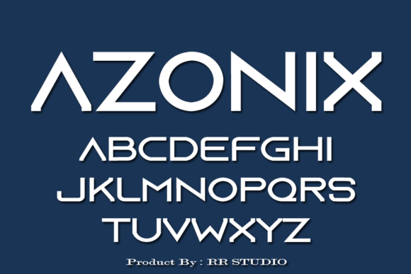 Azonix Font Digital Font Download