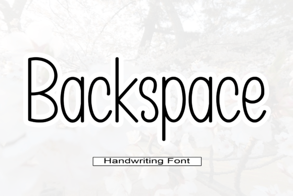 Backspace Font Digital Font Download
