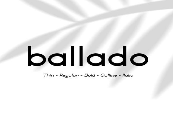 Ballado Font Digital Font Download