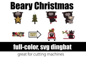 Beary Christmas Font Digital Font Download