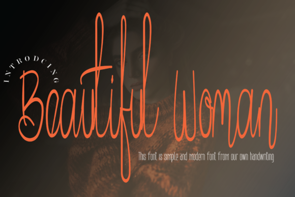 Beautiful Woman Font Digital Font Download