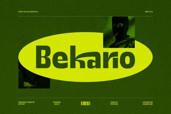 Bekario Font Digital Font Download