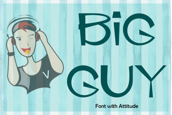 Big Guy Font Digital Font Download