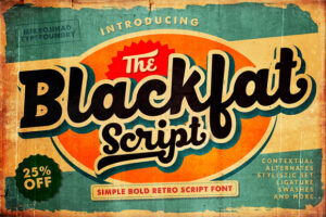 Blackfat Script Font Digital Font Download