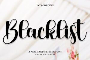 Blacklist Font Digital Font Download