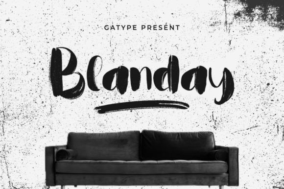 Blanday Font Digital Font Download